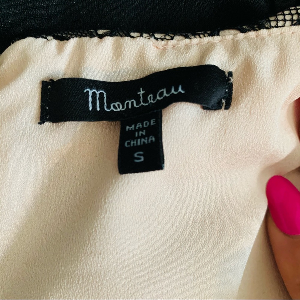 Monteau Black And Peach Dress - Gem